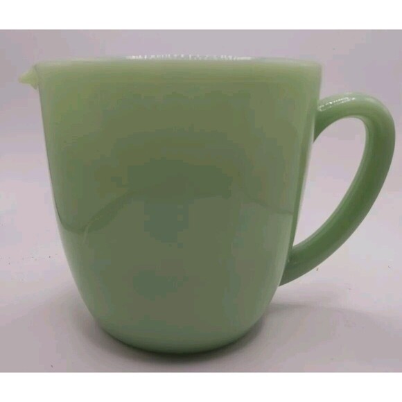 Fire King | Dining | Vintage Fire King Jadeite Milk Pitcher 2 Oz Anchor ...